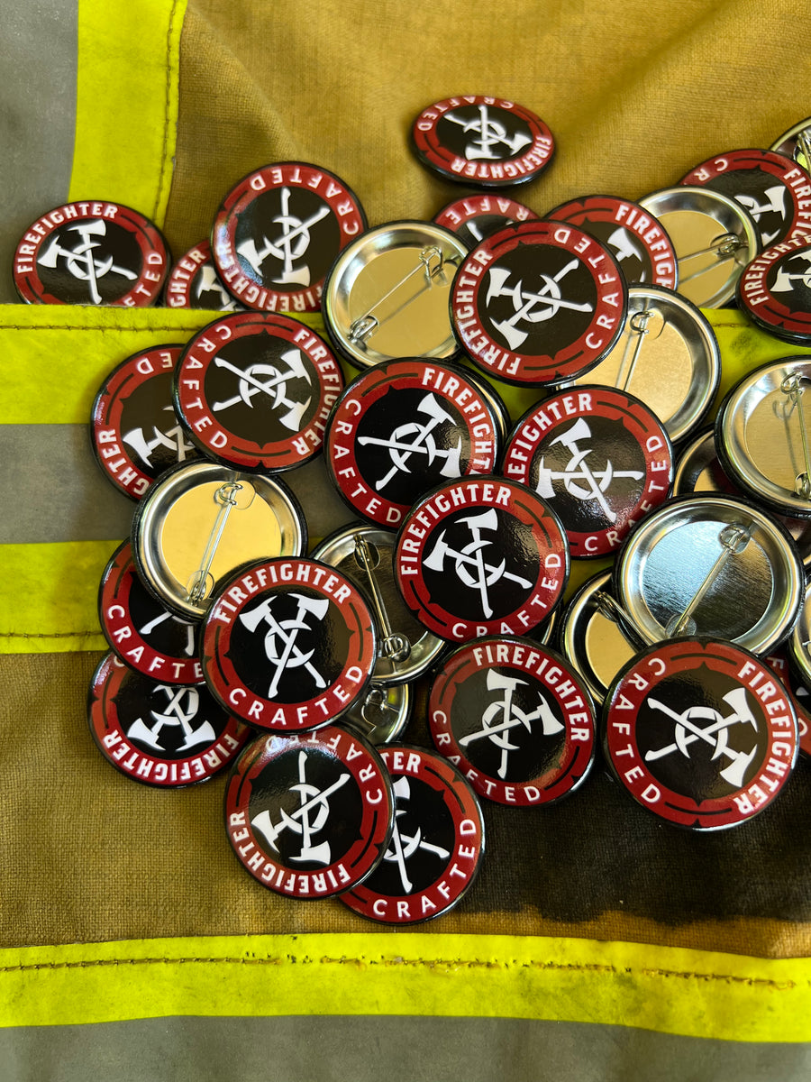 1.5” Crafted Buttons – Firefighter Crafted