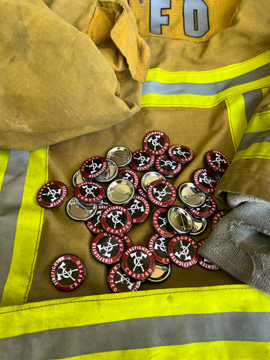 1.5” Crafted Buttons – Firefighter Crafted